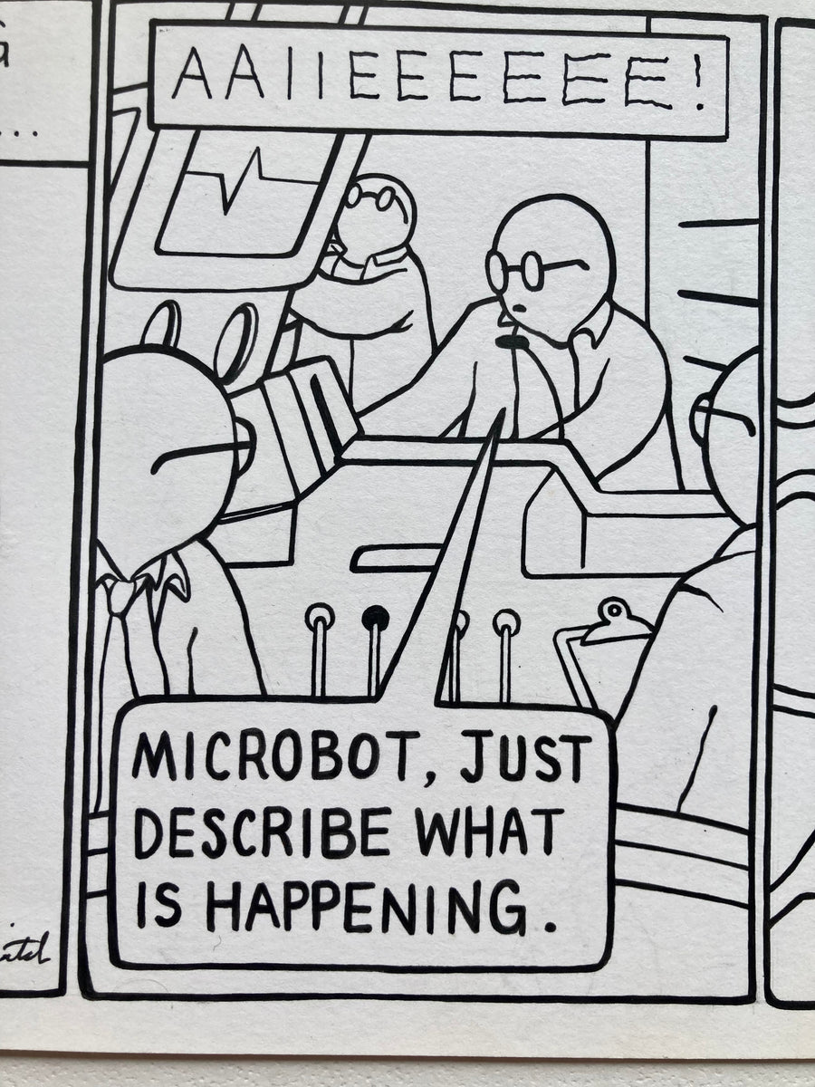 “Microbot” Original PBF Comic Artwork – PBF Comics