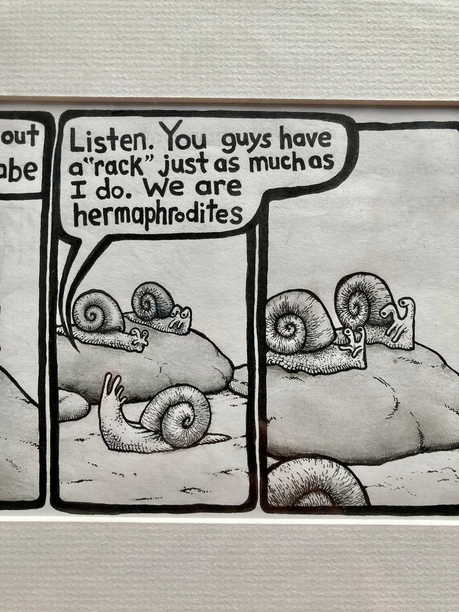 “Snail Guys” Framed Original PBF Comic Artwork – PBF Comics